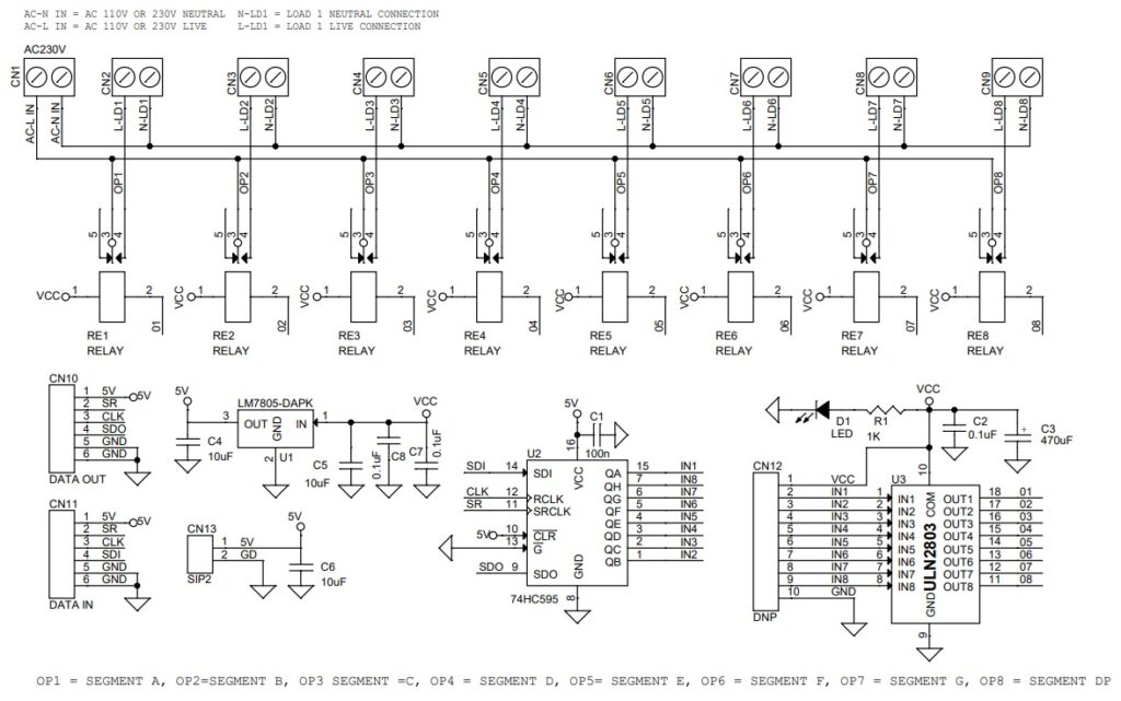Really Large Size 7 Segment Display with SPI Interface - 8 Channel SPI ...