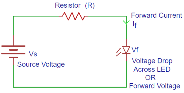 LED resistor circuit - Electronics-Lab.com
