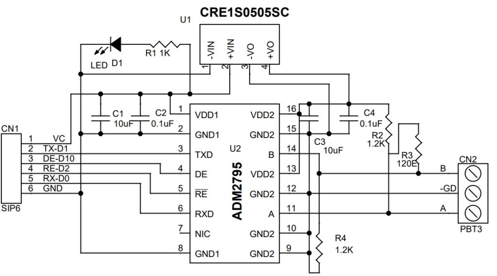 Isolated RS-485 Transceiver with Level 4 EMC and Full ±42 V Protection ...