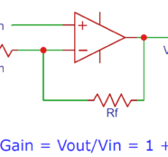 non inverting opamp - Electronics-Lab.com