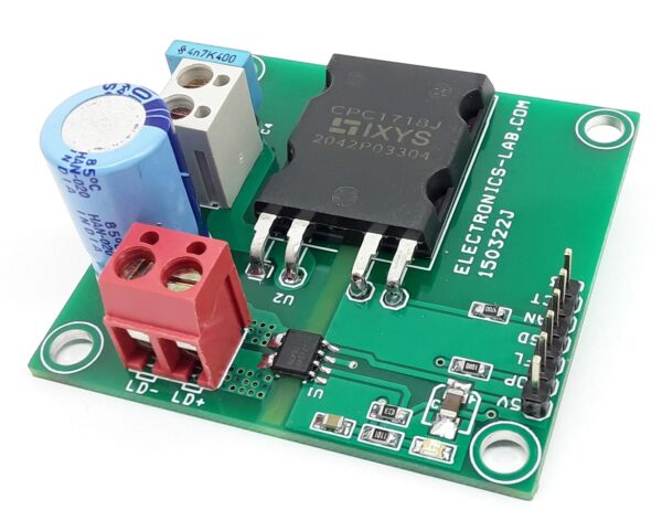 DC Solid State Power Relay with Current Feedback - Electronics-Lab