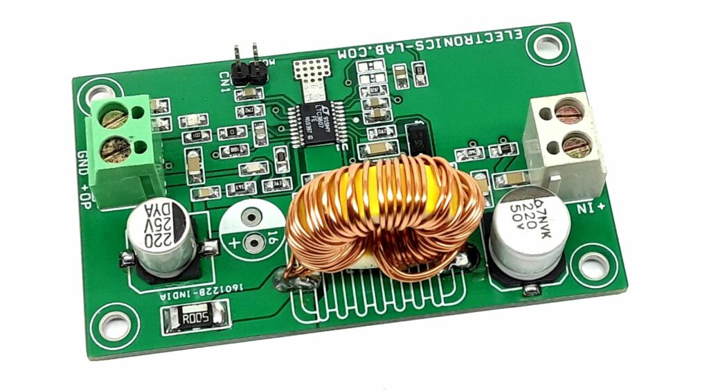 High Current DC-DC Converter - 12V/6A Output from 16V to 38V DC Input ...