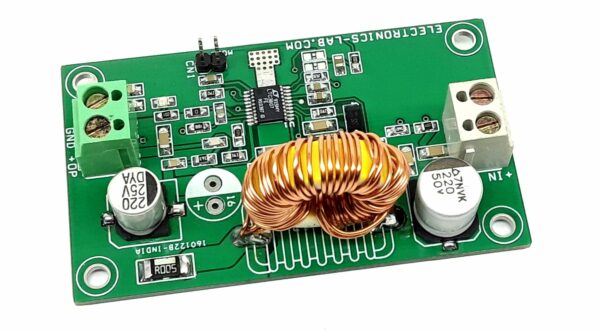 High Current DC-DC Converter - 12V/6A Output from 16V to 38V DC Input ...