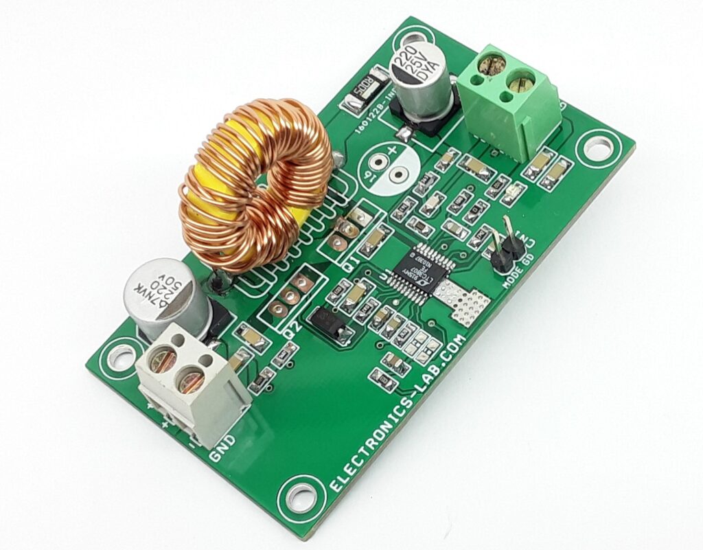 High Current DC-DC Converter - 12V/6A Output from 16V to 38V DC Input ...