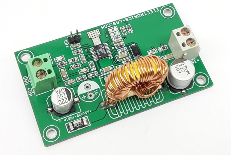 High Current DC-DC Converter - 12V/6A Output from 16V to 38V DC Input ...