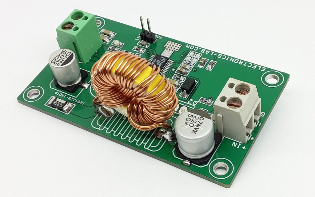 High Current DC-DC Converter - 12V/6A Output from 16V to 38V DC Input ...