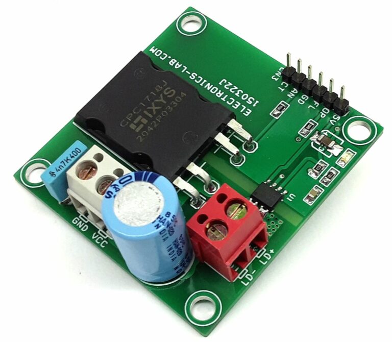 DC Solid State Power Relay with Current Feedback - Electronics-Lab