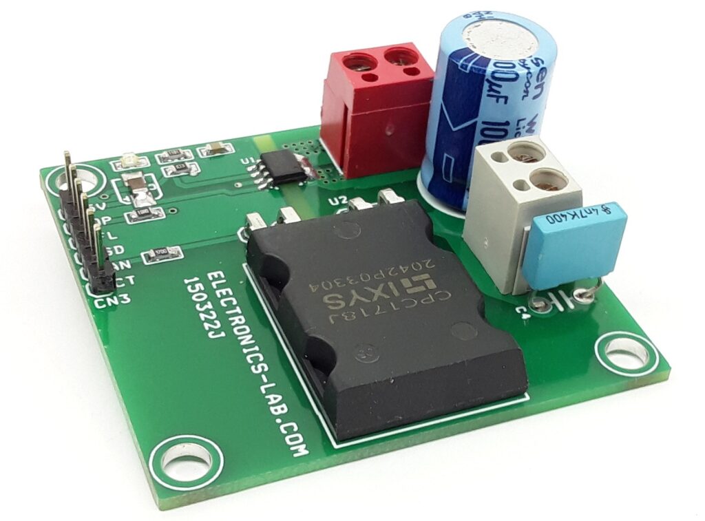 DC Solid State Power Relay with Current Feedback - Electronics-Lab