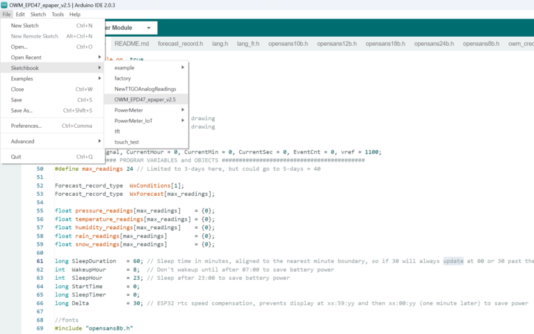 LilyGO TTGO T5-4.7 E-Paper Weather Station - Electronics-Lab