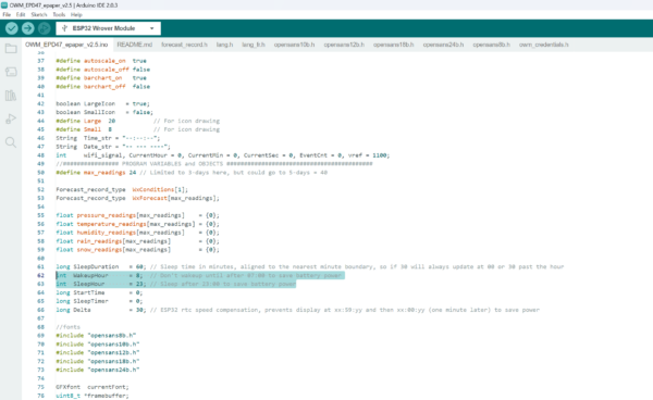 LilyGO TTGO T5-4.7 E-Paper Weather Station - Electronics-Lab.com