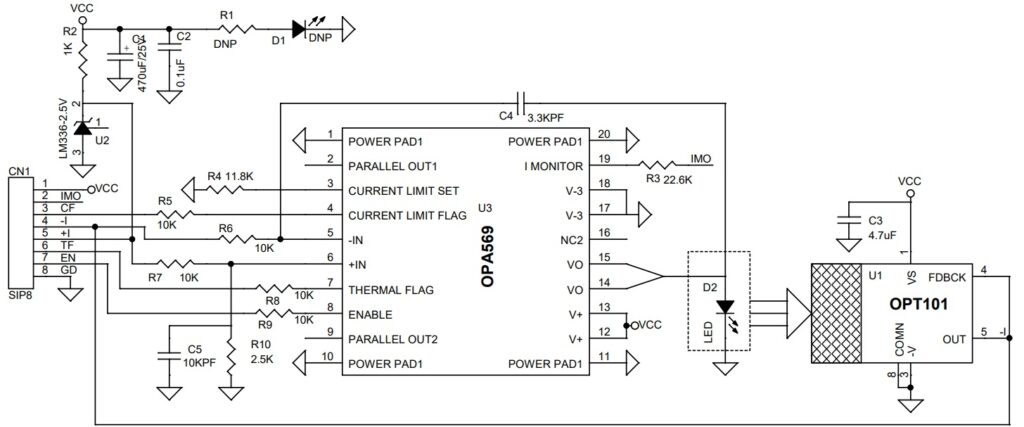 Closed Loop Constant Led Light Source Using Opt101 Light Sensor And