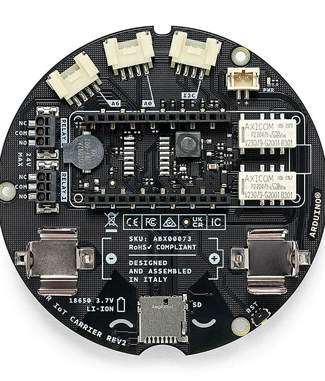 Arduino Mkr Iot Carrier Rev2 Bottom Side Electronics