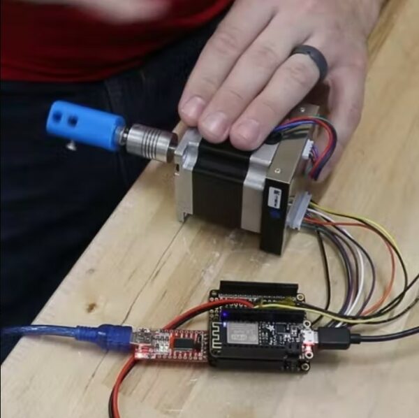 Demonstrating Automate Safe Cracking with an ESP8266 and a Stepper Motor - Electronics-Lab