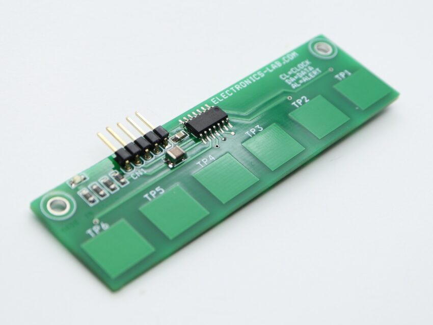 6-Channel Capacitive Touch Sensor Module - Electronics-Lab.com