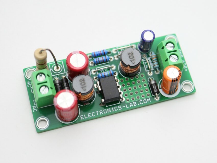 12V DC @ 120mA – 1.4W Universal Input Buck Converter – 85V AC – 265V AC ...