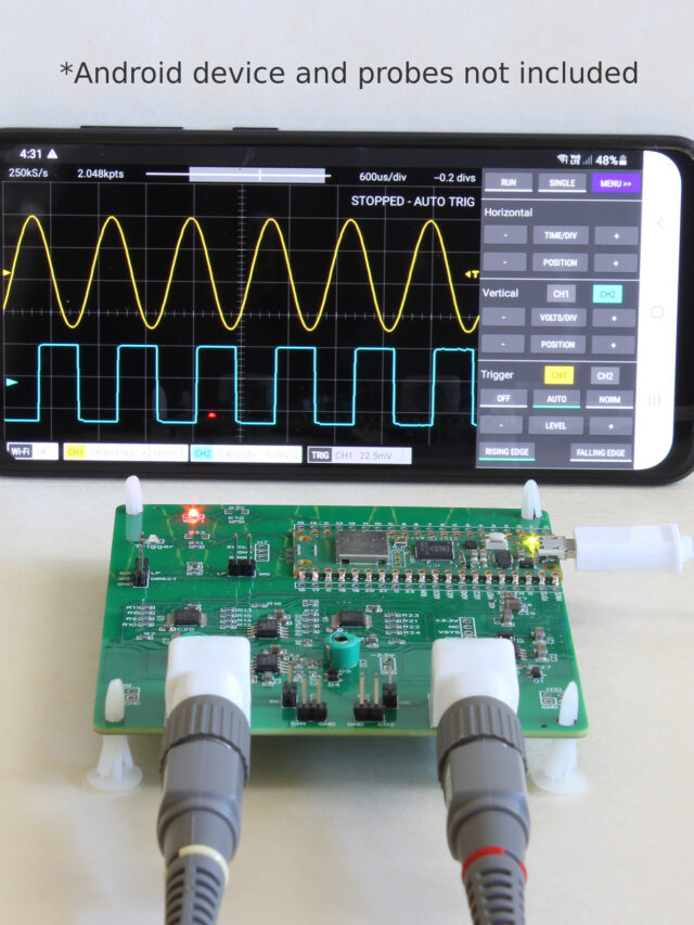 DSO-500K Raspberry Pi Oscilloscope with Smartphone - Electronics-Lab.com