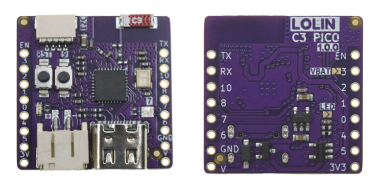 Wemos launched its latest creation: the Wemos Lolin C3 Pico ESP32-C3 ...