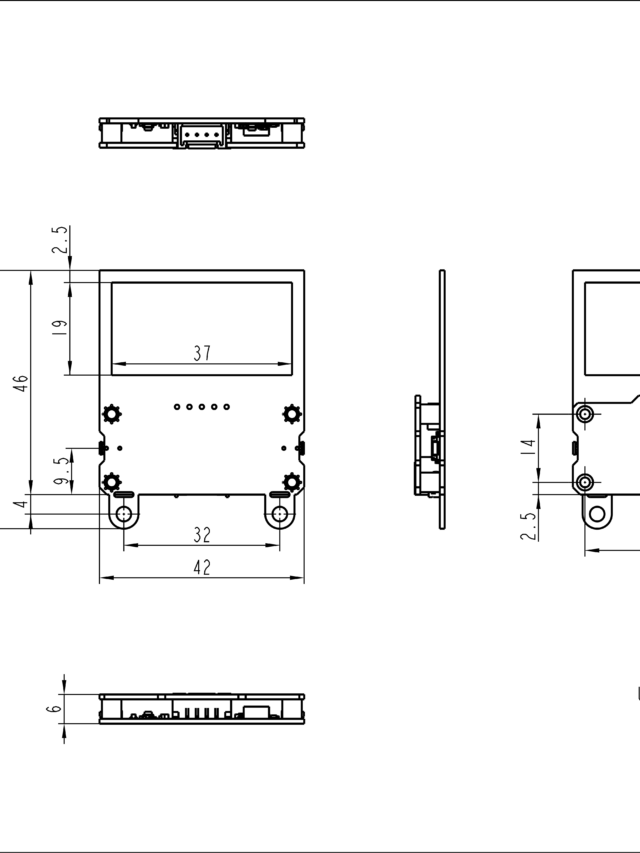 M5 STACK dimension - Electronics-Lab.com
