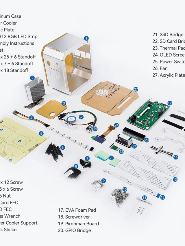 Pironman Raspberry Pi 4 mini case - Electronics-Lab.com