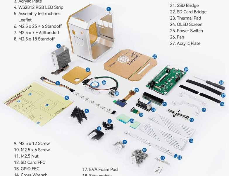 Pironman Raspberry Pi 4 mini case - Electronics-Lab.com