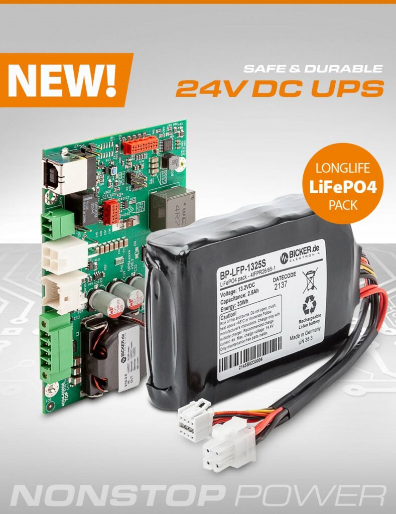 DC UPS solution UPSI-2406 for compact system integration - Electronics-Lab