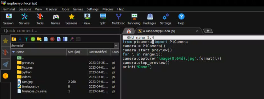Raspberry Pi time-lapse Camera Setup - Electronics-Lab