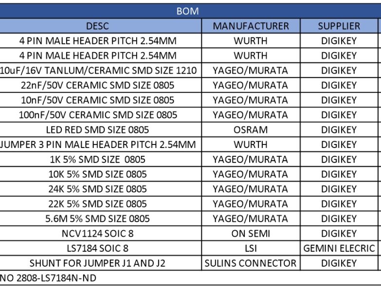 BOM - Electronics-Lab.com