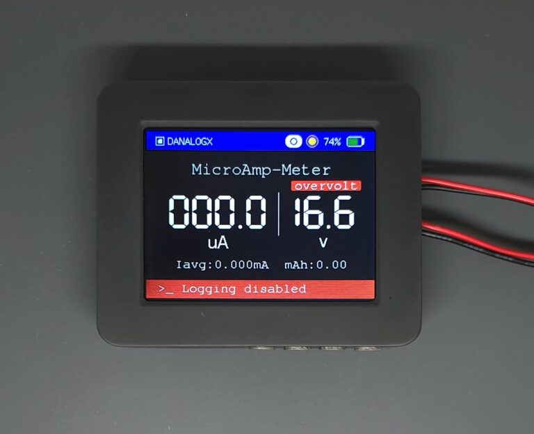 Danalogx's Microamp-Meter- High-speed Wi-fi Current Meter and Micro SD ...