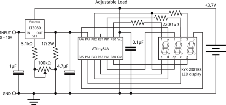 Adjustable Load powered by LT3080 Regulator - Electronics-Lab