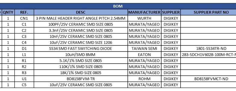 bom - Electronics-Lab.com