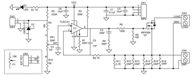 Electronic DC Load using TLE2141 - Electronics-Lab