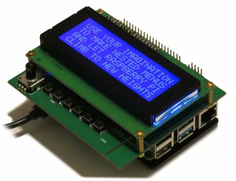 Sequent Microsystems 6 In 1 Lcd Adapter Hat For Raspberry Pi