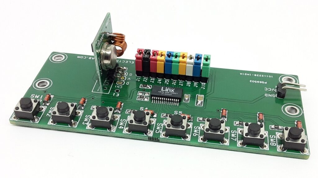 8 Channel RF Remote Transmitter with Holtek and Serial Protocol ...