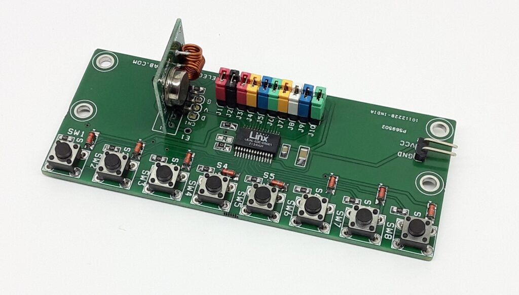 8 Channel RF Remote Transmitter with Holtek and Serial Protocol - Electronics-Lab