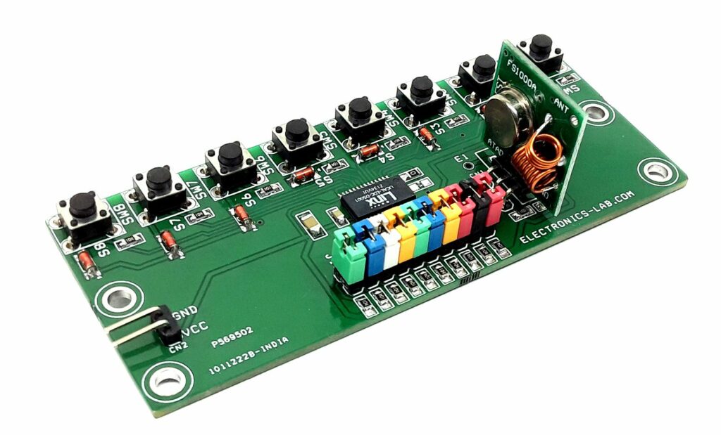 8 Channel RF Remote Transmitter with Holtek and Serial Protocol ...