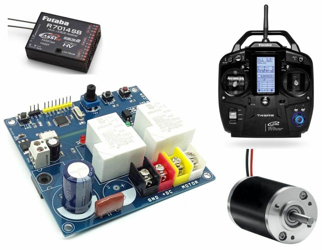 High Power Dc Motor Speed And Direction Control Using Rc Transmitter Arduino Compatible