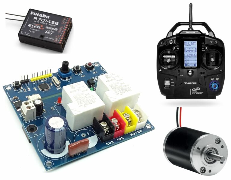 High Power DC Motor Speed and Direction Control using RC Transmitter ...