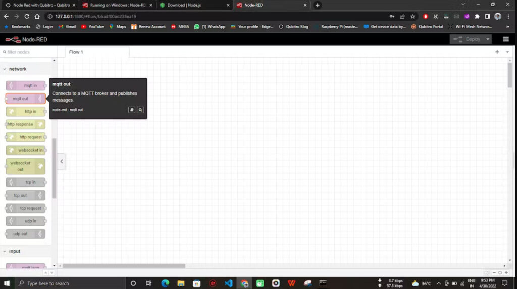 Node Red with MQTT on Raspberry Pi - Electronics-Lab