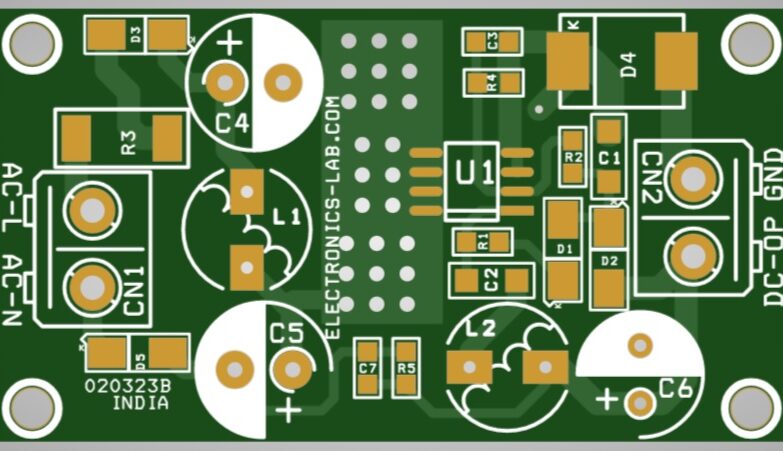 PCB GERB TOP - Electronics-Lab.com