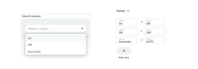 Value Drop Down Widget - Electronics-Lab.com