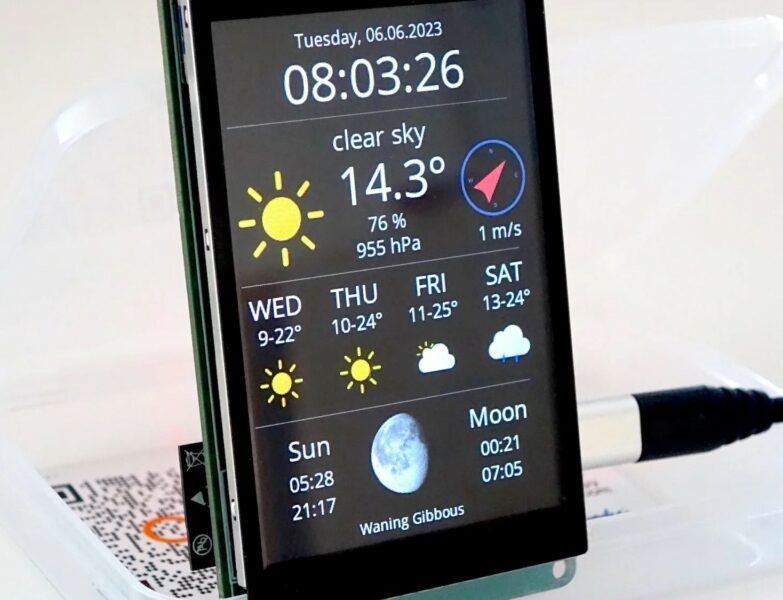 ESP32 WiFi Colour Display Kit Grande 2 - Electronics-Lab.com