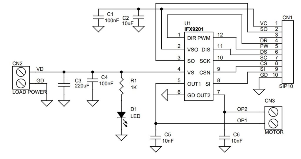 6a H Bridge With Pwm Dir Input And Spi Interface Electronics Lab 3656