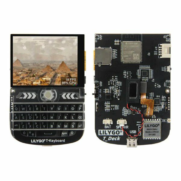 T-Deck Portable Microcontroller Programmer View - Electronics-Lab.com