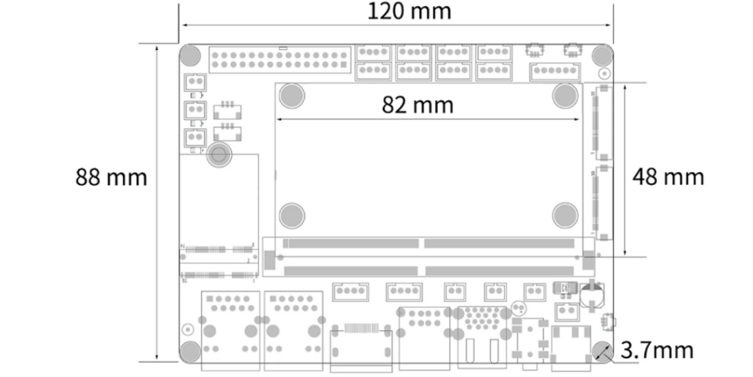 Youyeetoo YY3568 Compute Module equiped with Rockchip RK3568 Quad Core A55 for AIoT Applications ...