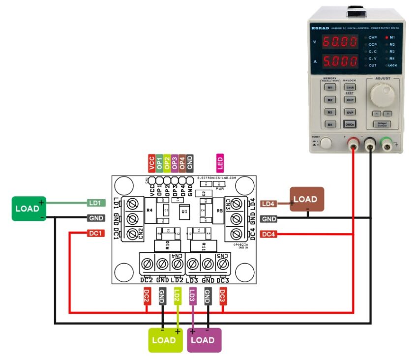 4 Channel Current Sense Amplifier - Low and High-Side Voltage Output ...