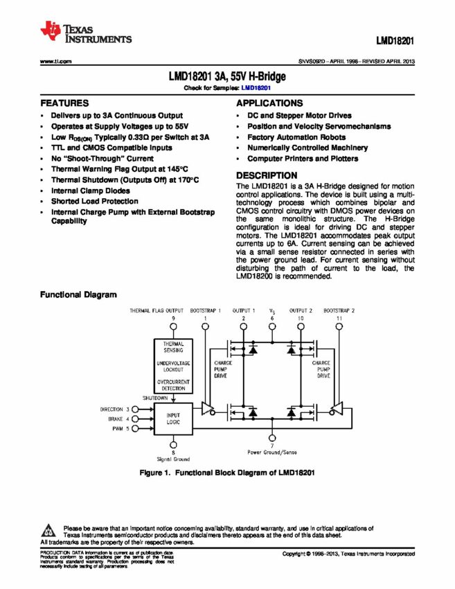 Lmd18201 Electronics Lab