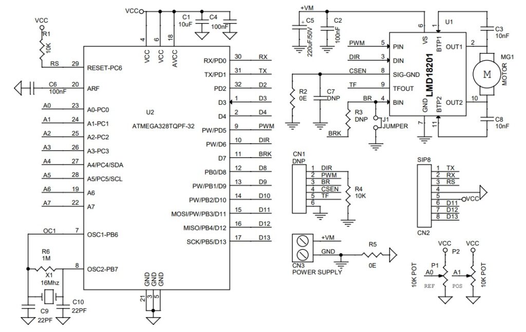 Dc Motor Position Control Using Potentiometer Arduino Compatible Electronics Lab