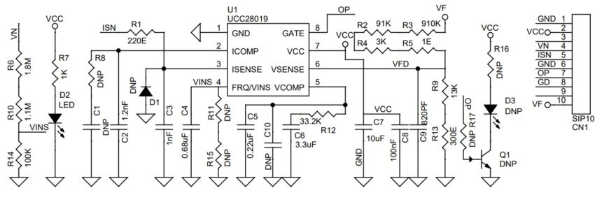 Breakout Board for UCC28019 and UCC28128 PFC Controller - Electronics-Lab