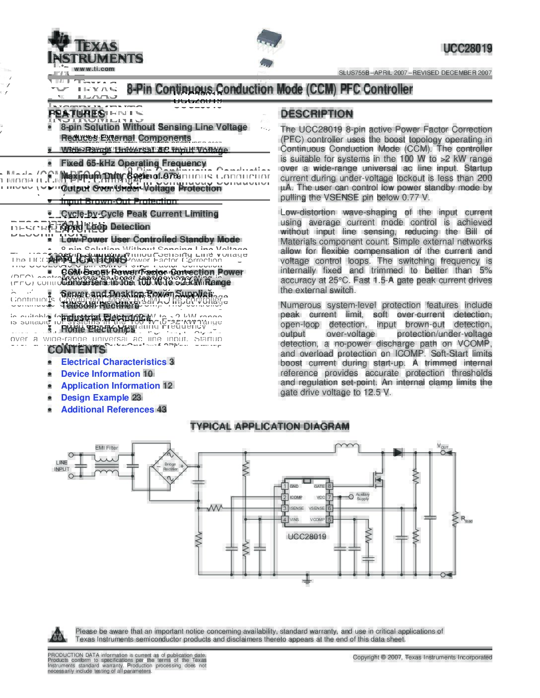 ucc28019 - Electronics-Lab.com