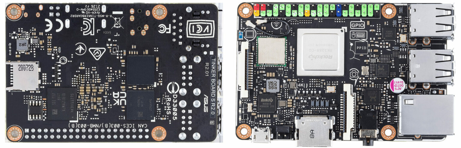 Tinker Board S R2 0 2d Back Front Electronics